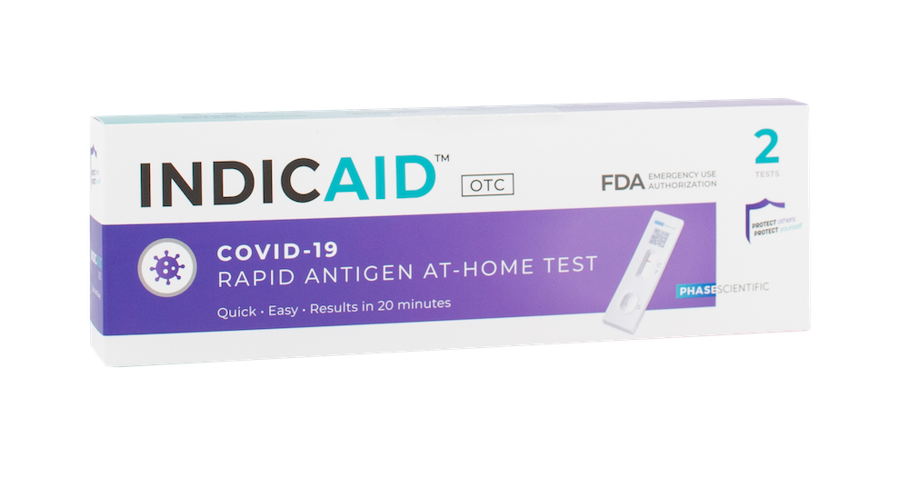 INDICAID® COVID-19 Rapid Antigen At-Home Test | PHASE Scientific Americas